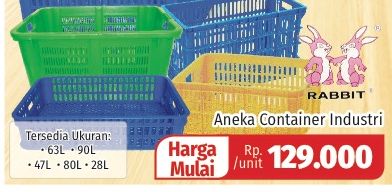 Promo Harga Rabbit Container Box Terbaru Minggu Ini | Hemat.id