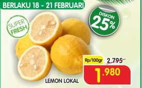 Promo Harga Buah Lemon Terbaru Minggu Ini | Hemat.id
